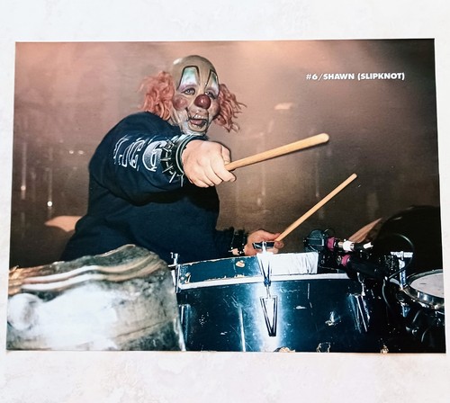 SLIPKNOT~SHAWN "CLOWN" CRAHAN LIVE~2000 POSTER~FULL PAGE MAGAZINE PINUP ...
