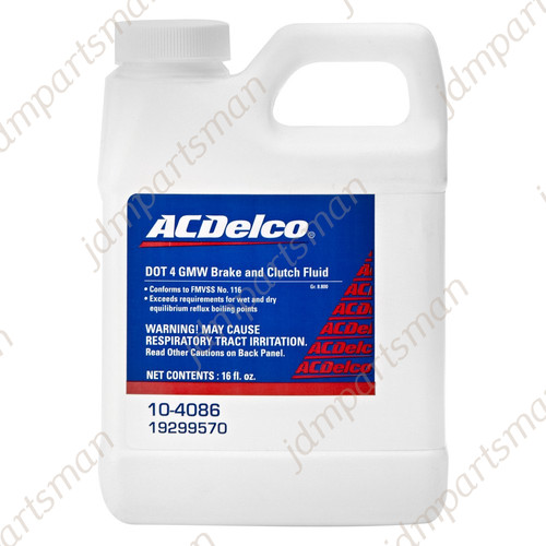 GENUINE ACDelco Dot 4 Brake & Clutch Fluid 10-4086 (16oz. Bottle) | eBay
