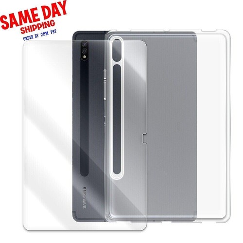 Anti-Shatter Screen Protector TPU Case f Samsung Galaxy Tab S7 FE 12.4 ...