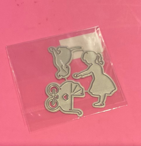 Girl and Pram Metal cutting Die / DIY / Scrapbooking / Card Making | eBay