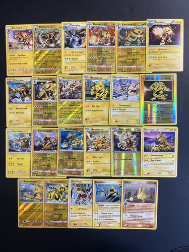 23x Pokemon Cards Elekid, Electabuzz, Electivire Card Lot - Holo Rare ...
