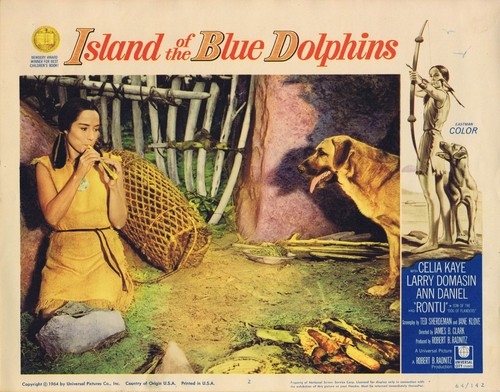 ISLAND OF THE BLUE DOLPHINS Lobby Card 2 Celia Kaye Larry Domasin Ann ...