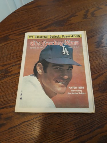 OCTOBER 26,1974-THE SPORTING NEWS-STEVE GARVEY OF THE LOS ANGELES ...