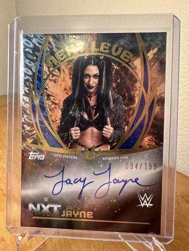 2025 Topps WWE Universe #NLA-JJA Jacy Jayne Next Level Blue Auto /199 ...