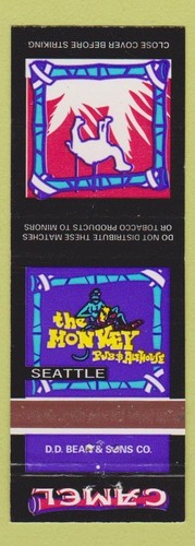 Matchbook Cover - Monkey Pub and Ale House Seattle WA Camel Cigarettes ...