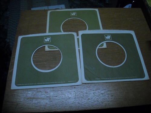 45 RPM COMPANY SLEEVES. ORIGINAL LOT OF 3 WARNER BROTHERS / SEVEN ARTS ...