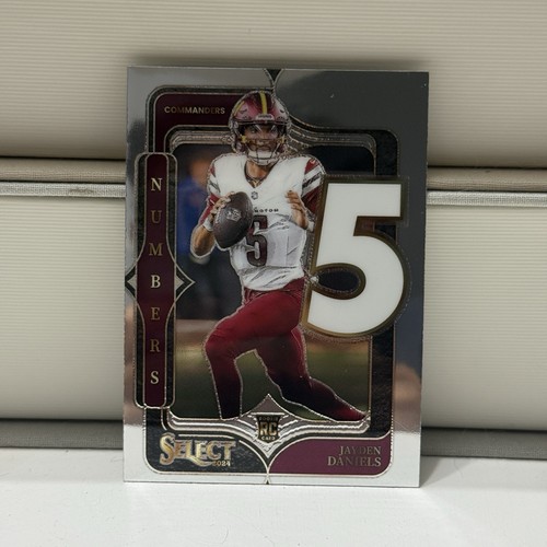 2024 Panini Select Numbers Jayden Daniels #23 (RC) Rookie Commanders | eBay