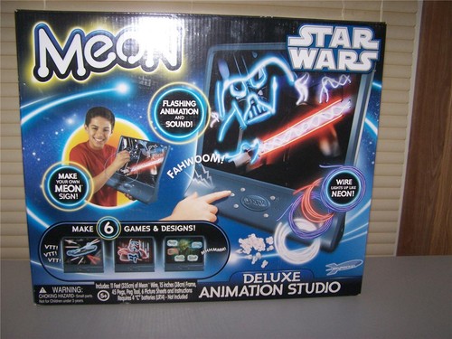 Star Wars Meon Deluxe Animation Studio Neon Lights and Sound New in Box ...