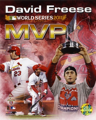 David Freese 2011 World Series MVP St Louis Cardinals 11x14 Composite ...