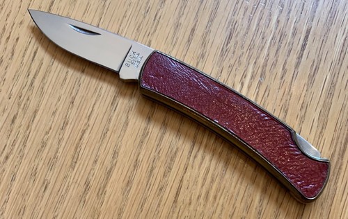 BUCK 529 RED SHARK BUCKSKIN KNIFE NO BOX | eBay