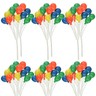 12x Rainbow Balloon Picks 6" Cupcake Cake Toppers Appetizer Picks ...