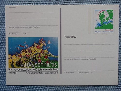 First Day Cover Postcard Stamp Exhibition 1000 Years Mecklenburg ...