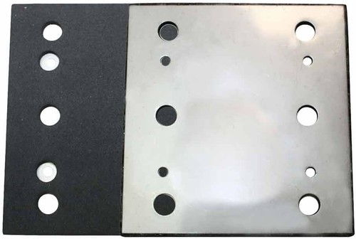 Superior Pads and Abrasives SPD19 1/4 Sheet, 6 Hole Stick on Square ...