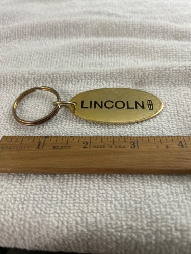 Vintage Lincoln Brass Keychain | eBay