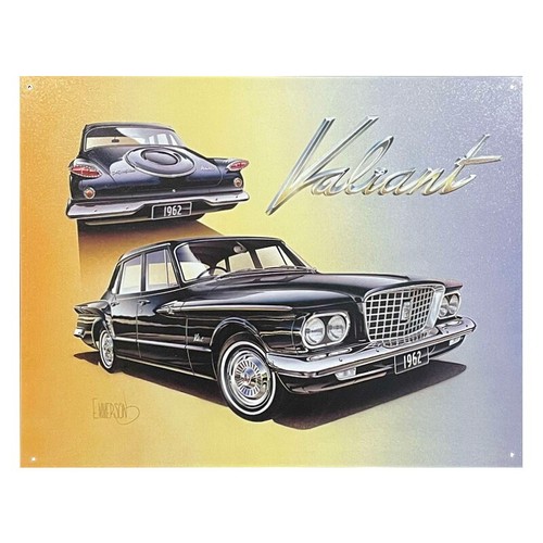 1962 R Series Valiant Sign 40.5 x 31.5cm - Man Cave - Made in Australia ...