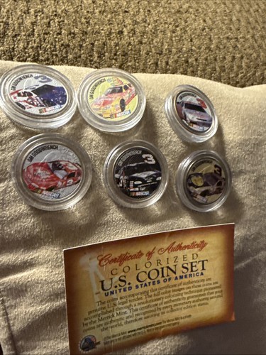 DALE EARNHARDT *GM Goodwrench #3* Colorized NC Quarters 6-Coin Set ...