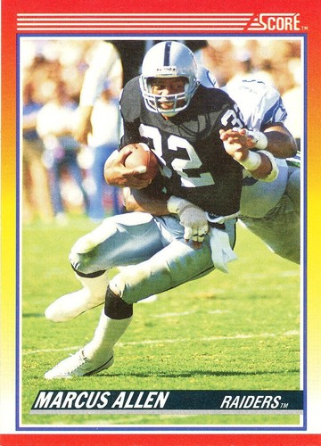 1990 SCORE Marcus Allen RAIDERS HOF USC | eBay