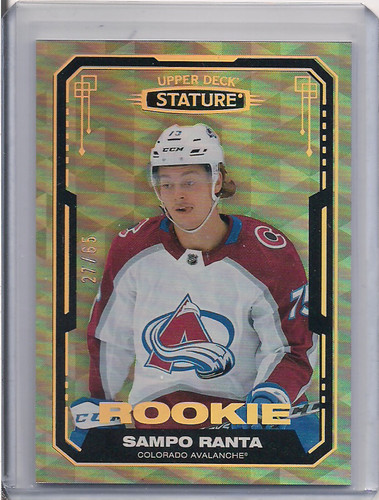 2021-22 Stature #115 Sampo Ranta Design Variant Base Rookie 27/65 | eBay