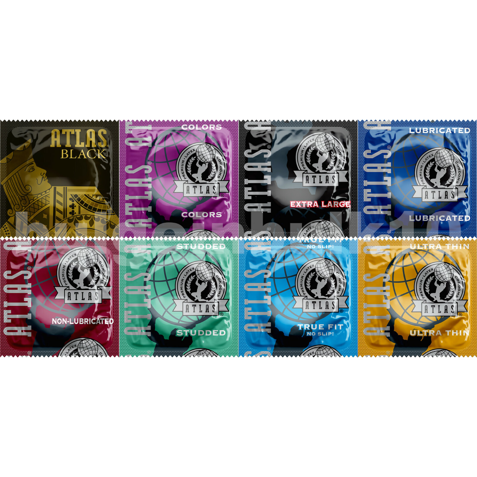 Trustex Ribbed & Studded Lubricated Latex Bulk Condoms - Choose ...