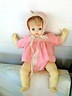 Vintage 1983 Baby Doll Ideal Toy CBS toys w/Basket/ Bed mattress pillow ...