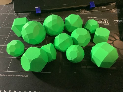 Archimedean solids 3D Printed, 1"-2, 1/4" | eBay