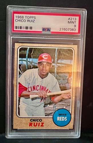 1968 Topps #213 Chico Ruiz PSA 9 MINT Cincinnati Reds | eBay