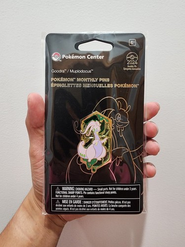 Goodra - Pokémon Center July 2024 Monthly Dragon Type Pin (6 of 12 ...
