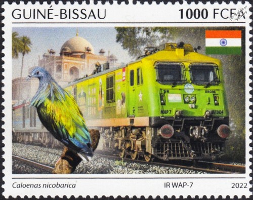 Indian Railways Class WAP-7 Electric Locomotive Train Stamp (2022 ...