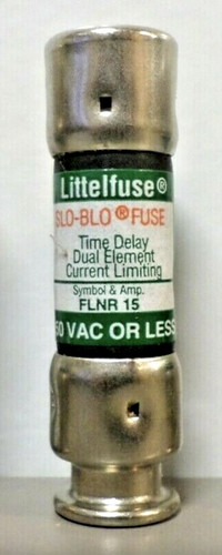 Littelfuse SLO-BLO FLNR-15 Class RK5 Fuse 15 Amp 250 VAC 1 PK of 10 pcs ...