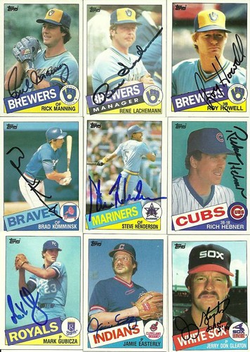 1985 Topps JAMIE EASTERLY Signed Card BREWERS INDIANS | eBay