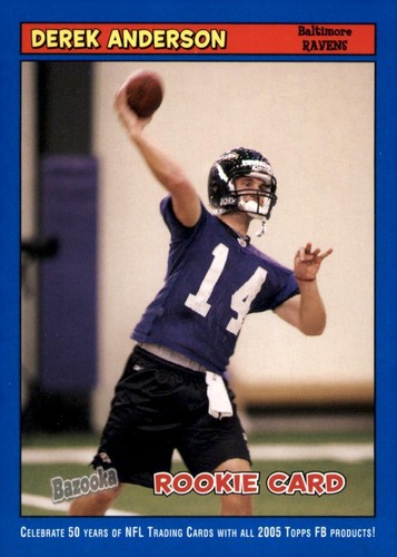 2005 Topps Bazooka Blue Derek Anderson Rookie Card #175 | eBay