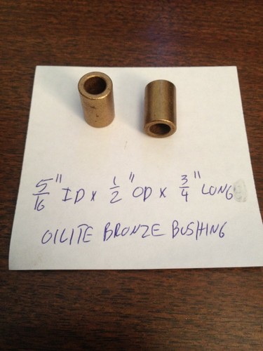 Oilite Bronze Bushing 5/16" ID x 1/2" OD x 3/4" Long Qty = 10 | eBay