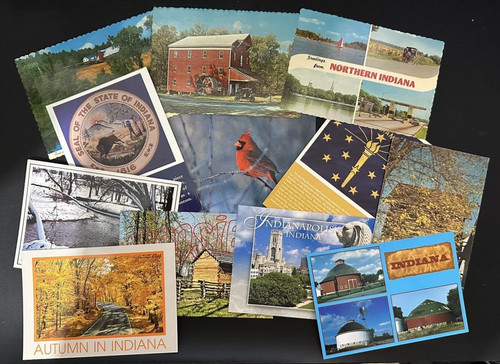 Postcard Lot Of 13 Indiana Continental 6x4 Postcards ~ All Unused ...