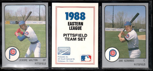 1988 Pro Cards Pittsfield Cubs 25-card Minor League Team Set Joe ...