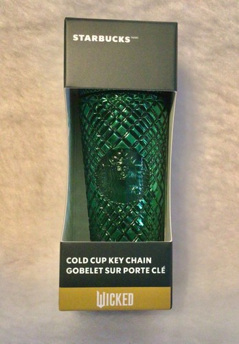 Starbucks Wicked Green Gemstone Emerald City Cold Cup Keychain Ornament ...