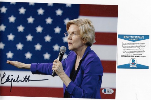 Elizabeth Warren Signed 8x10 Photo BAS COA Autograph Presidential ...