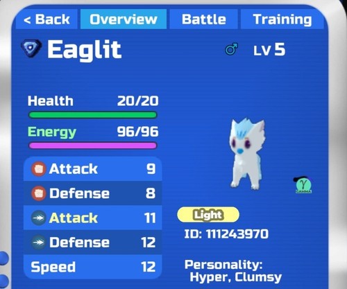 Roblox Loomian Legacy Gamma Starter/ Gamma Eaglit | eBay