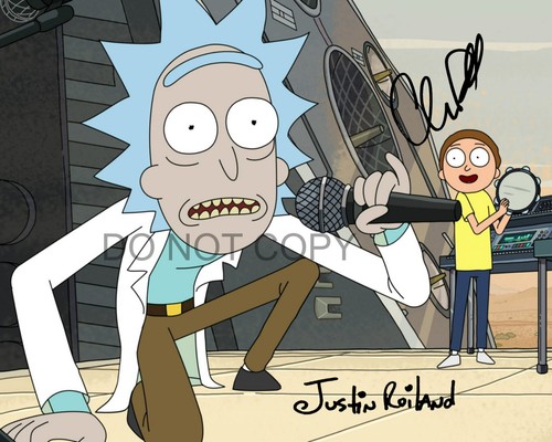 Justin Roiland Chris Parnell Rick & Morty 8x10 Photo SIGNED REPRINT #2 ...