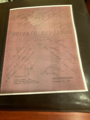 Classic script GOLDIE HAWN comedy PRIVATE BENJAMIN 1980 | eBay