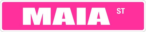 *Aluminum* Maia 4" x 18" Metal Novelty Street Sign SS 2451 | eBay