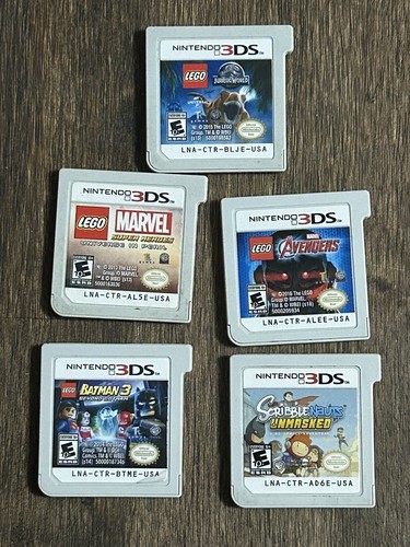 Nintendo 3DS Game lot 4 Lego Games Batman 3, Super Heroes, Avengers ...