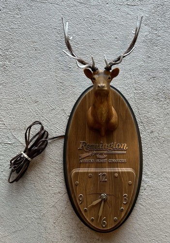 Vintage 1968 Remington Elk Clock Display, Timely Products Co. Inc ...