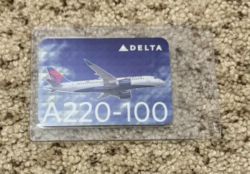 Delta Airlines Aircraft Trading Card #51H Airbus A220-100 Horizontal | eBay
