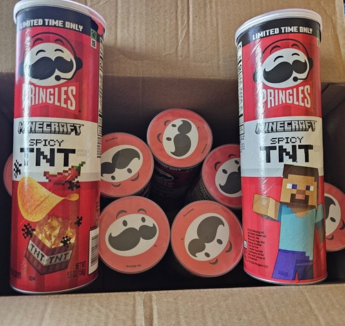 Lot Of 10 New LIMITED EDITION Pringles Minecraft Spicy TNT Potato Chips ...