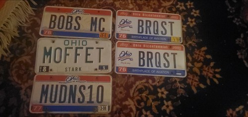OHIO - VANITY - LICENSE PLATE BUNDLE (5) PLATES | eBay