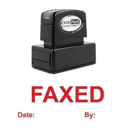 Date FAXED Stamp - Pre-Inked / Red | eBay