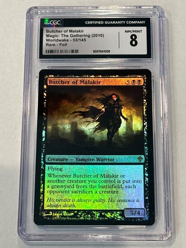 MTG Butcher of Malakir Worldwake Rare Foil CGC 8 NM/Mint 53/145 | eBay