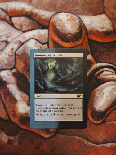 Magic the Gathering Drowned Catacomb #1 Hand Painted Unique Custom MTG ...