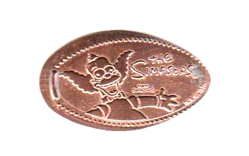 Elongated Penny "The Simpsons-Krusty the Clown" Universal Studios ...