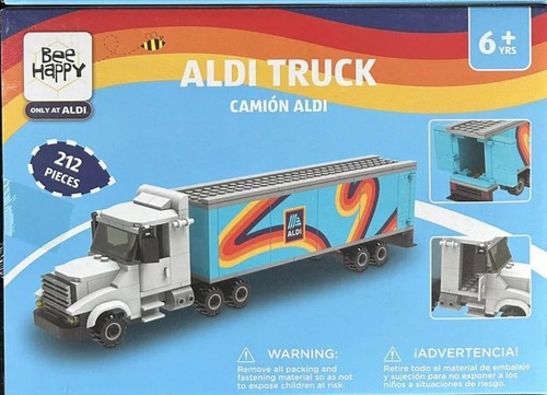 ALDI Truck Bee Happy Exclusive Building Block Set (Limited Edition; 212 ...